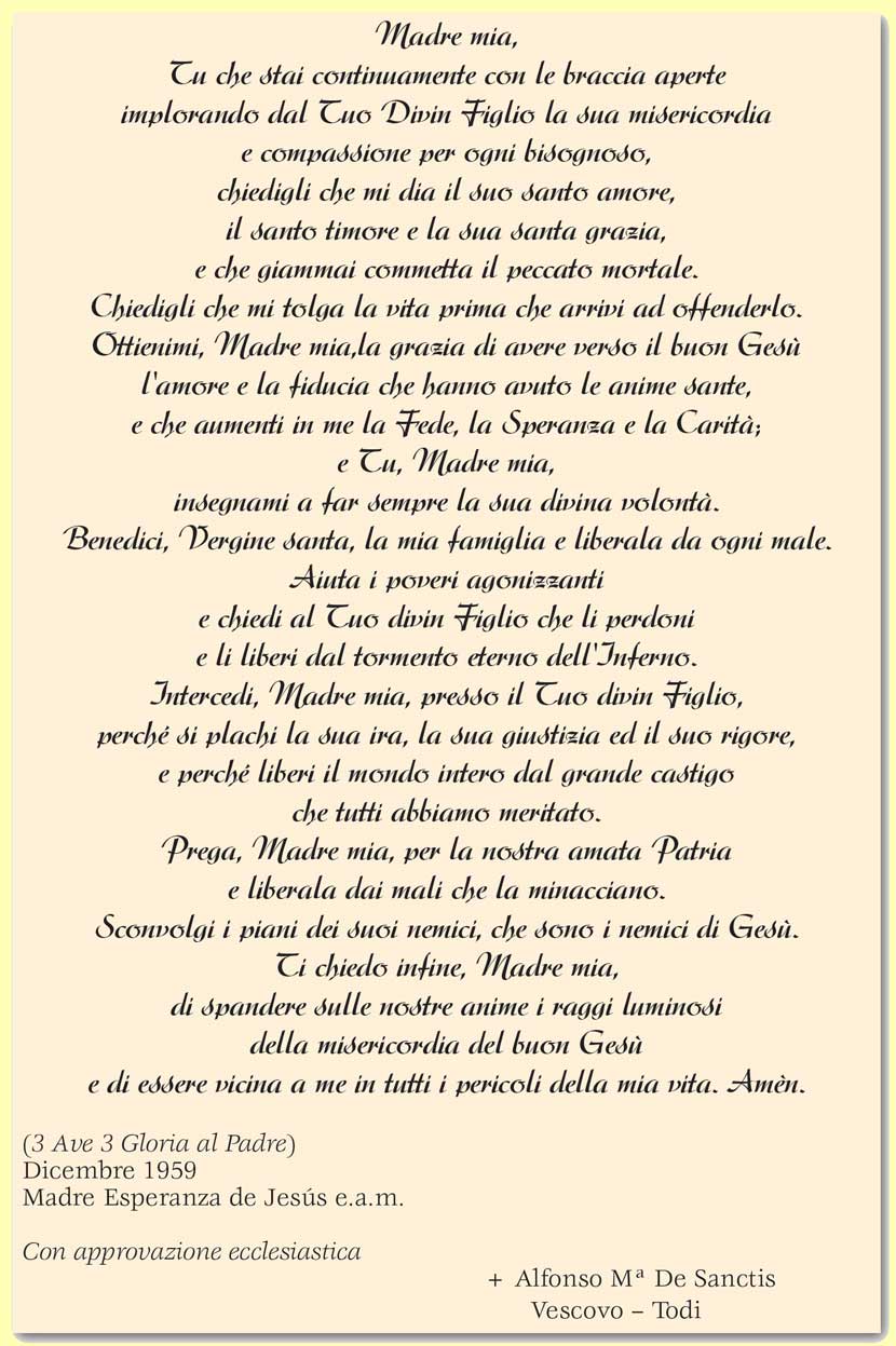 Supplica alla SS. Vergine